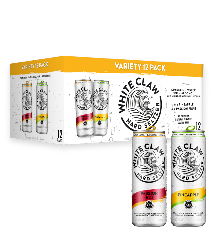 WHITE CLAW® Hard Seltzer Variety Pack - Pineapple and Passion Fruit (1 ...