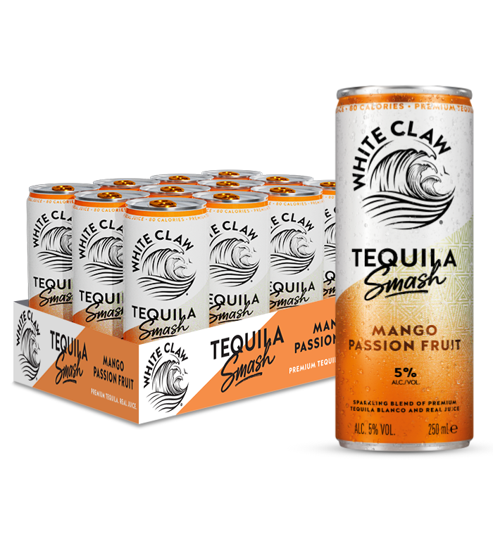 White Claw® Tequila Smash Mango Passion Fruit 12 x 250ml – White Claw UK